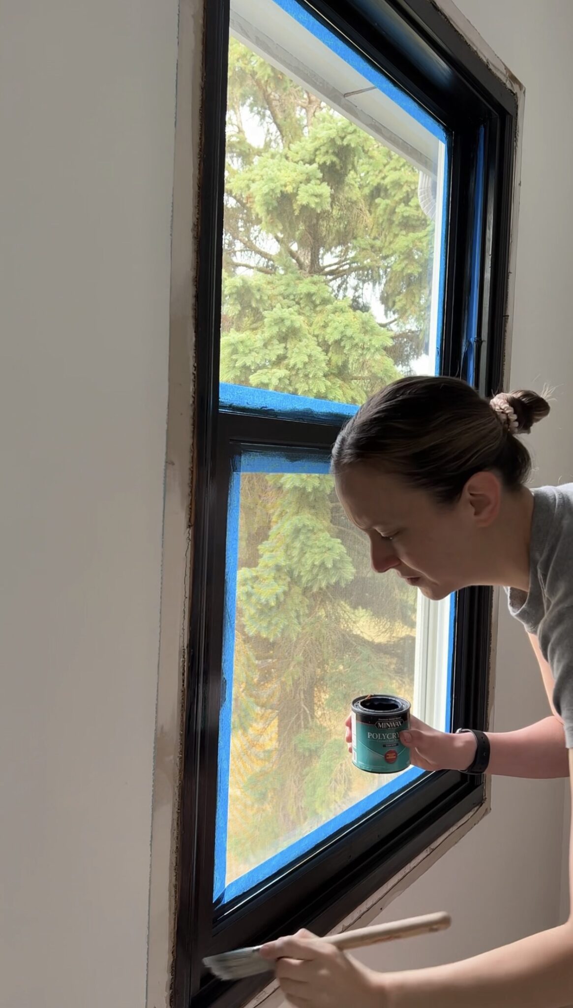 STAINING OUR WOOD WINDOWS BLACK - The LKS Address