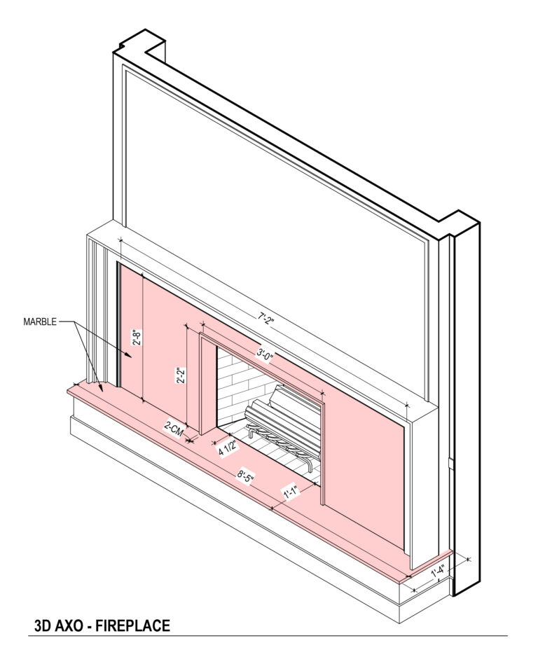 FRAMING OVER OUR EXISTING BRICK FIREPLACE - The LKS Address